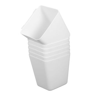 Garneck 6st&uuml;cke Aufbewahrungseimer F&uuml;r Rollwagen H&auml;ngebecher Aus Abs-material Aufbewahrungsbox F&uuml;r Wandmontage H&auml;ngekorb Zur Stauraumschonung H&auml;ngeorganizer K