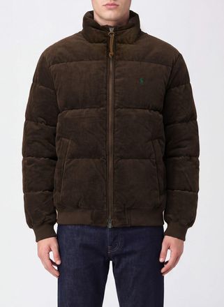 Polo Ralph Lauren Gesteppte Cord-Daunenjacke von mit Stehkragen und Logo