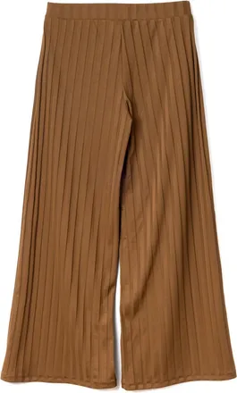 Viktor & Rolf Rib-Knit Wide Leg Trousers - Brown