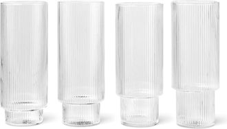 Ferm Living Verres long Ripple - Set de 4 Ferm Living