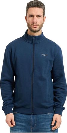 Guess Homme, Sweatshirts et sweats &agrave; capuche, Bleu, Taille: XL SweaT-shirt zipp&eacute;
