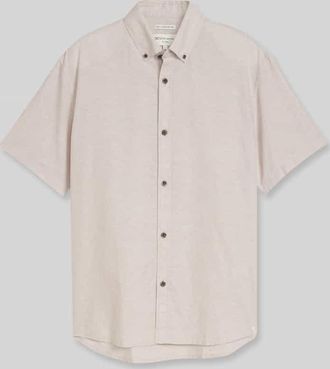 Tom Tailor Denim Relaxed Fit Freizeithemd aus Leinen-Baumwoll-Mix