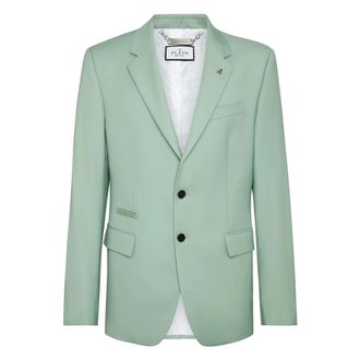 Philipp Plein Homme, Vestes, Bleu, Taille: 2XL Blazer Gigol&ograve; Fit