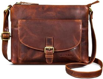 Royalz Maine Petit Sac à Main Femme Bandoulière en Cuir - Sac à Bandoulière Vintage à Porter à lÈpaule comme Sac pour Tous les Jours pour Sortir pour Aller e