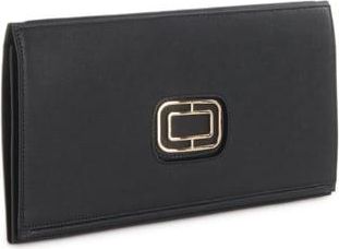 Saison 1865 Lederclutch - Schwarz