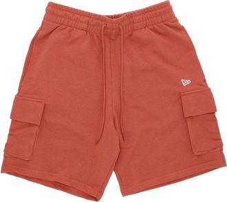 New Era Cargo Shorts Ziegelrot/Wei&szlig; - - Shorts - Herren - Rot - XL