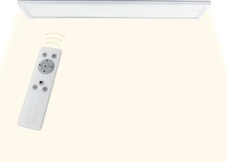 Brilliant LED Panel Lumaro 25&times;96 cm - flache Deckenleuchte in Wei&szlig; - 3200 Lumen, 2700-6500K CCT - dimmbar per Fernbedienung - IP44 feuchtraumgeeignet - f&uuml;r Bad,