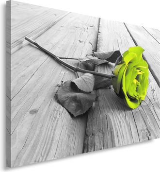 Feeby Bilder Rose XXL 120x80 cm 1 Teilig Wohnzimmer Schlafzimmer B&uuml;ro Flur K&uuml;che Wandbilder Leinwandbilder Modern Bild auf Leinwand Wanddekoration Design Na