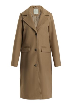 Dreimaster Dreimaster &Uuml;bergangsjacke in Wolloptik Damen Graubeige