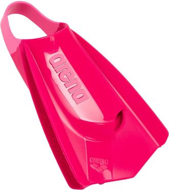 Arena Powerfin Pro II Schwimmbad-Trainingsflossen, Schwimmflossen für Erwachsene, Flossen aus 100% Silikon, Komfortable Kurzflossen für das Schwimmbad,Pink,