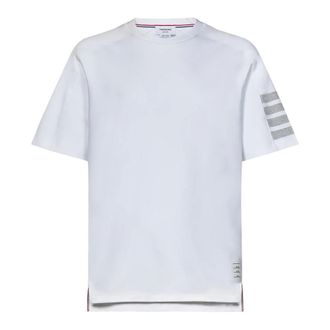 Thom Browne Homme, Tops, Blanc, Taille: 2XL T-shirts Polos Blancs Ss24