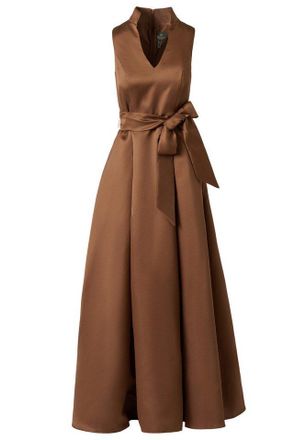 Adrianna Papell Abendkleid Mikado Tie Front Dress Elegantes, &auml;rmelloses Ballkleid aus Mikado