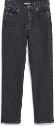 Armedangels Damen Slim Jeans Bio-Baumwoll Mix X-Stretch LEJAANI Slim Fit Blackish