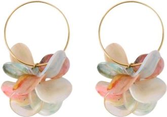Malababa Femme, Accessoires, Multicolore, Taille: ONE Size Boucles dOreilles Motif P&eacute;tales