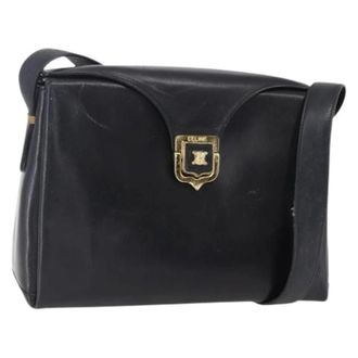 Celine Pre-owned Vintage Leder Crossbody Bag - - Pre-owned - Damen - Schwarzk - ONE SIZE