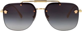 Versace Femme, Accessoires, Jaune, Taille: 60 MM Lunettes de soleil Ve2296