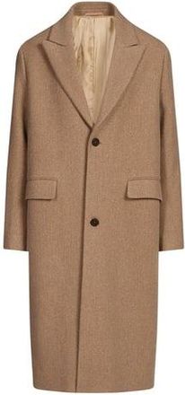 Saison 1865 Manteau long uni en laine m&eacute;lang&eacute;e