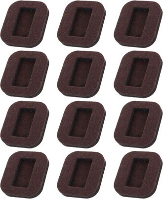 Valiclud WOONEKY 12 St&uuml;ck rutschfeste Filz M&ouml;belgleiter 12 St&uuml;ck Quadratische Stuhlrollen Schutzpads Ger&auml;uschd&auml;mpfend Kratzfest 7,9 X 7,1 X 1,3cm f&uuml;r Holzb&ouml;den