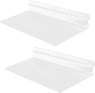 Lurrose 2 St&uuml;ck Teiliges Transparentes Wand schuhregal aus Robustem Material Platzsparend Modernes Design Geeignet f&uuml;r Sportschuhe und Verschiedene Schuhgr&ouml;&szlig;e