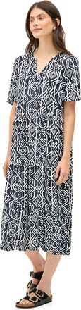 Cecil Damen B144417 Kleid mit Volants, Universal Blue, XXL