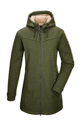 G.I.G.A. DX by killtec Fleecejacke GW 37 WMN KNTFLC PRK Strickfleeceparka mit Kapuze, Teddyfell, 2-Wege-Rei&szlig;verschluss