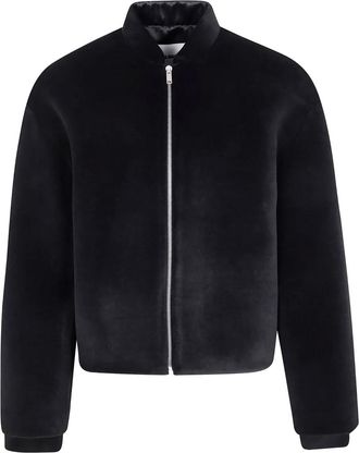Jil Sander veste bomber zippée - Noir