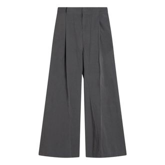 Maison Margiela Femme, Pantalons, Gris, Taille: 38 FR Pantalon en coton et polyamide avec doublure en polyester