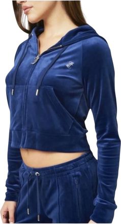 Juicy Couture Femme, Sweatshirts et sweats à capuche, Bleu, Taille: 36 FR Madison SweaT-shirts à capuche Clas Vel