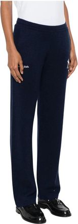 Sporty & Rich Femme, Pantalons, Bleu, Taille: 38 FR Heritage Yankees Serif Cashmere Pantalons