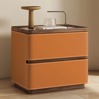 Generic Doppelschichtiger Nachttisch Mit Stauraum, Keine Installation Erforderlich, Beistelltisch Für Schlafzimmer, Wohnzimmer, Sofa, Couch, Home Office(Twili