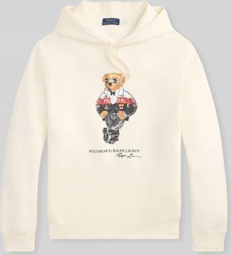 Polo Ralph Lauren Regular Fit Hoodie mit ikonischem B&auml;renmotiv aus reiner Baumwolle