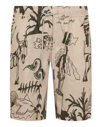 OAS Schnelltrocknende Badeshorts mit grafischem Print in