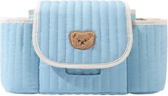 Generic Kexpery Sac &agrave; Main Zipp&eacute; Brod&eacute; Multifonctionnel Grande Capacit&eacute; Sac Main Quilt&eacute; Organisateur pour Poussette et Voyage