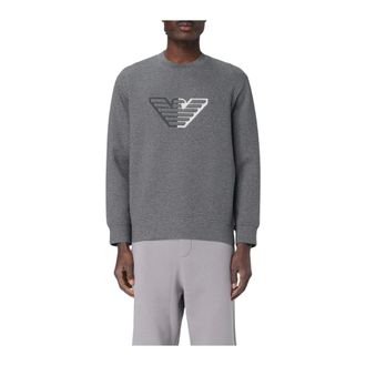 Emporio Armani Homme, Sweatshirts et sweats à capuche, Gris, Taille: XL SweaT-shirt à logo aigle