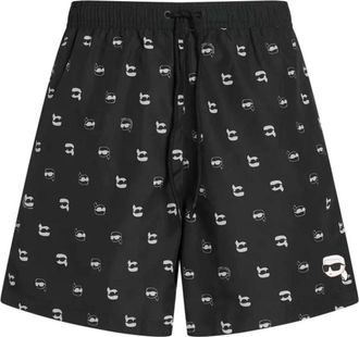 Karl Lagerfeld Homme, Maillots de bain, Noir, Taille: M Ikon Dot AOP Med Boardshorts