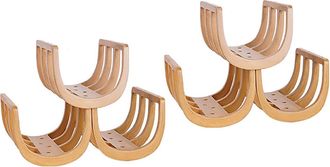 Generic Weinflaschenhalter, U-f&ouml;rmiges Weinregal, Frei Kombinierbar, Robust und Stabil, Schlicht und Vielseitig, f&uuml;r Bars, K&uuml;chen, Wohnzimmer und Weing&uuml;ter(Na