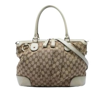 Gucci Sac bandouli&egrave;re en toile Pre-owned - Femme - Pre-owned - Beige - Taille: ONE Size