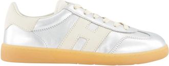 Hogan Low-Top Sneaker - Dames Cool Sneaker Zilver - Gr. 36,5 (EU) - in Gunmetal - f&uuml;r Damen