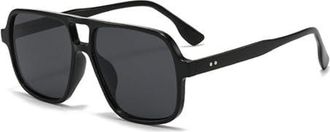 Generic Lunettes De Soleil Dextérieur À Grande Monture For Hommes Et Femmes(Black)