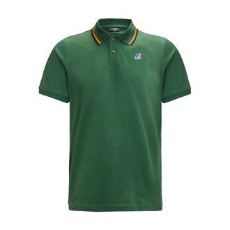 K-Way Gestreiftes Slim Fit Kurzarm-Polohemd - - Tops - Herren - Gr&uuml;n - S
