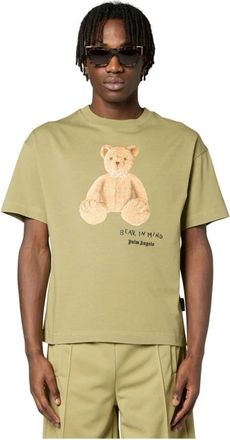 Palm Angels Bear in Mind T-Shirt Gr&uuml;n - - Tops - Herren - Gr&uuml;n - L