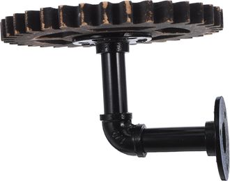 Valiclud STOBAZA Industrielles Wandregal aus Gusseisen mit Steampunk Zahnr&auml;dern Vintage Schweberegal im Amerikanischen Landhausstil Robustes Regal aus Eisenroh