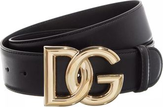Dolce & Gabbana G&uuml;rtel - DG Belt - Gr. 80 - in Schwarz - f&uuml;r Damen