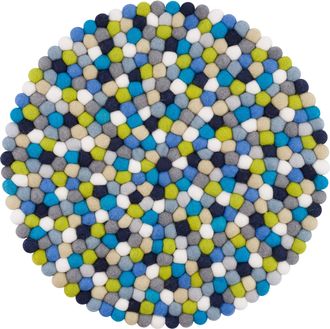 myfelt Filzkugel Sitzauflage/Stuhlauflage - Fritz - 36 cm, bunt