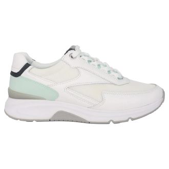 Gabor Rollender Sneaker - Wei&szlig;/Gr&uuml;n - - Shoes - Damen - Wei&szlig; - 42 EU