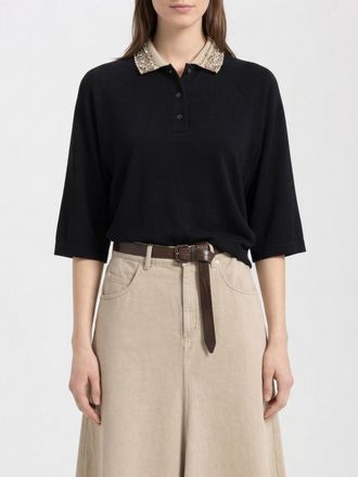 Brunello Cucinelli Polo Damen Farbe Schwarz