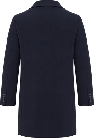 Breras Milano Wool-Blend Three-Button Coat - Blue