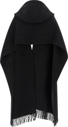 Brunello Cucinelli Wool and Cashmere Blend Scarf - Black