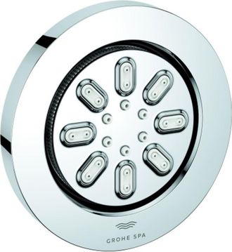 GROHE Seitenbrause Rainshower Aqua 7,5cm, 2 Stahlarten, chrom