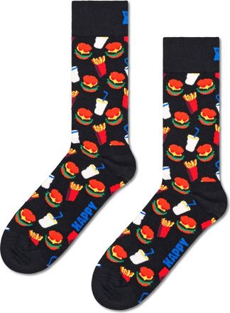 Happy Socks Socken mit Hamburger- und Pommes-Motiven in